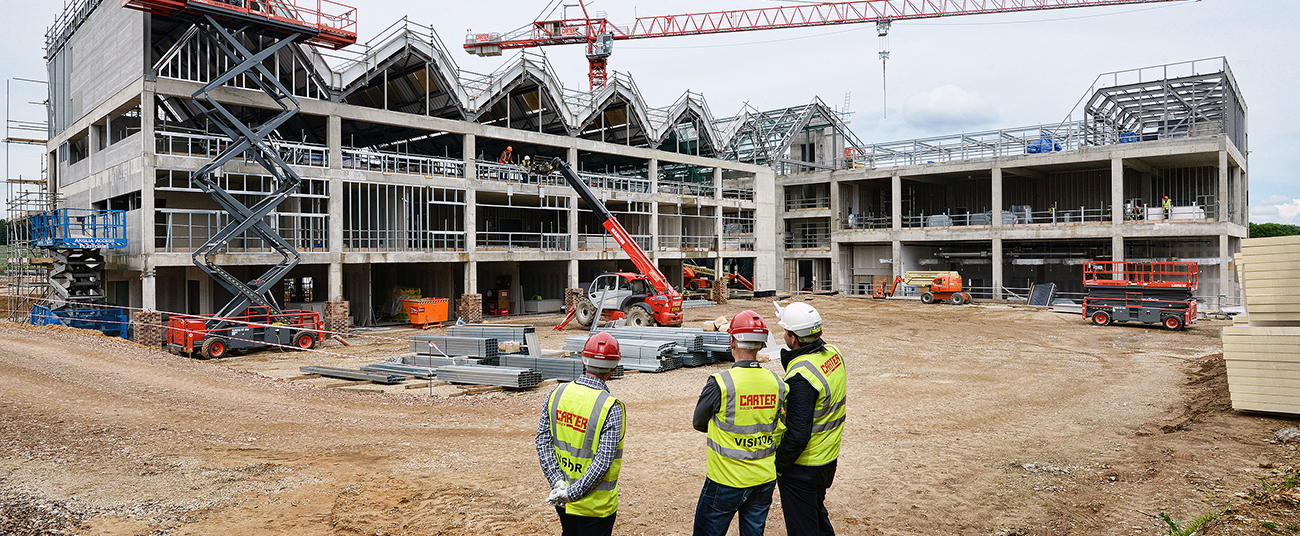 NMRB construction site Norwich R G Carter - RG Carter Construction