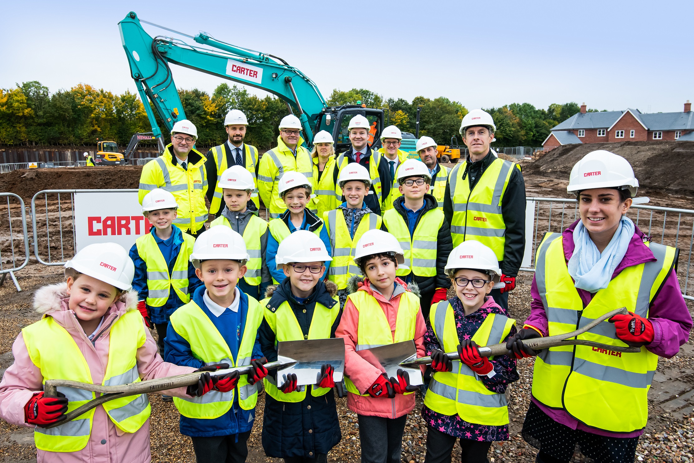 Groundbreaking Trowse Primary School - RG Carter Construction