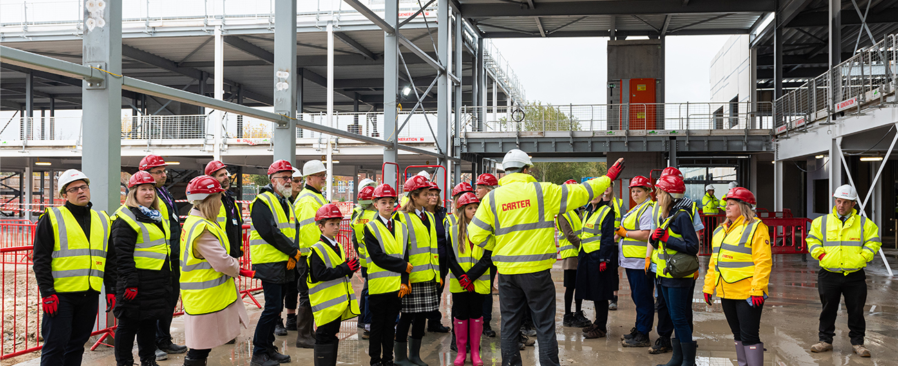 Mildenhall Hub site tour - RG Carter Construction